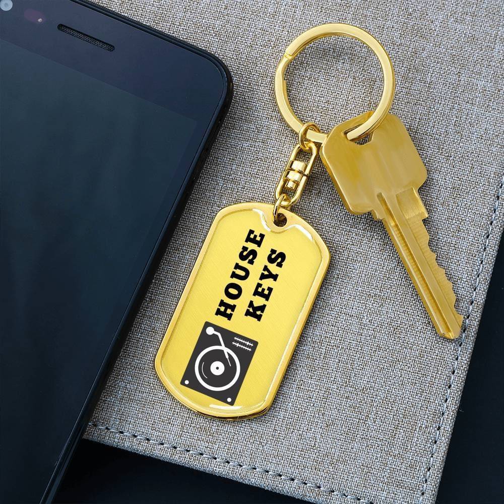 House Music Key Ring Gift for DJ House Music Lover Keychain - Etsy UK