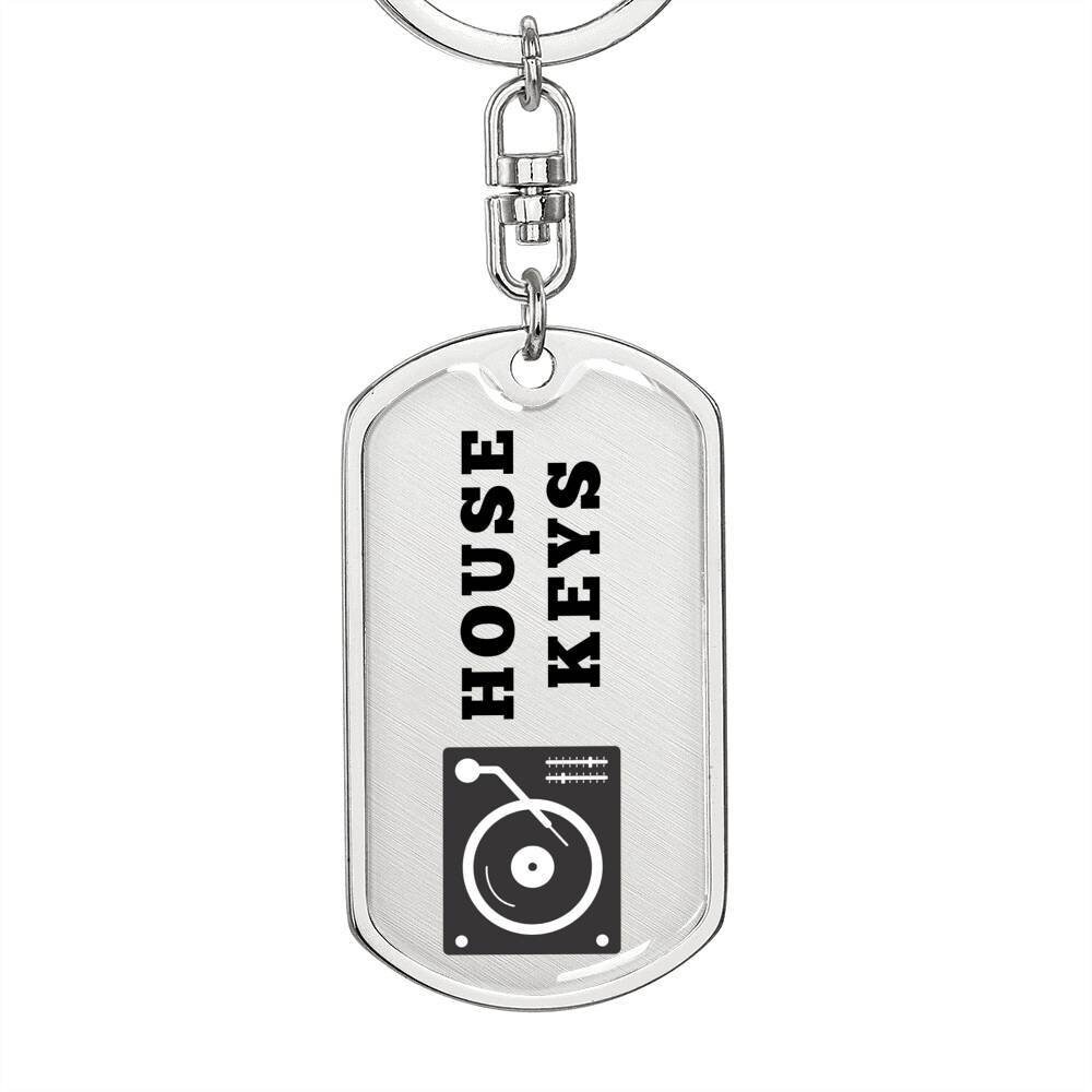 House Music Key Ring Gift for DJ House Music Lover Keychain - Etsy UK