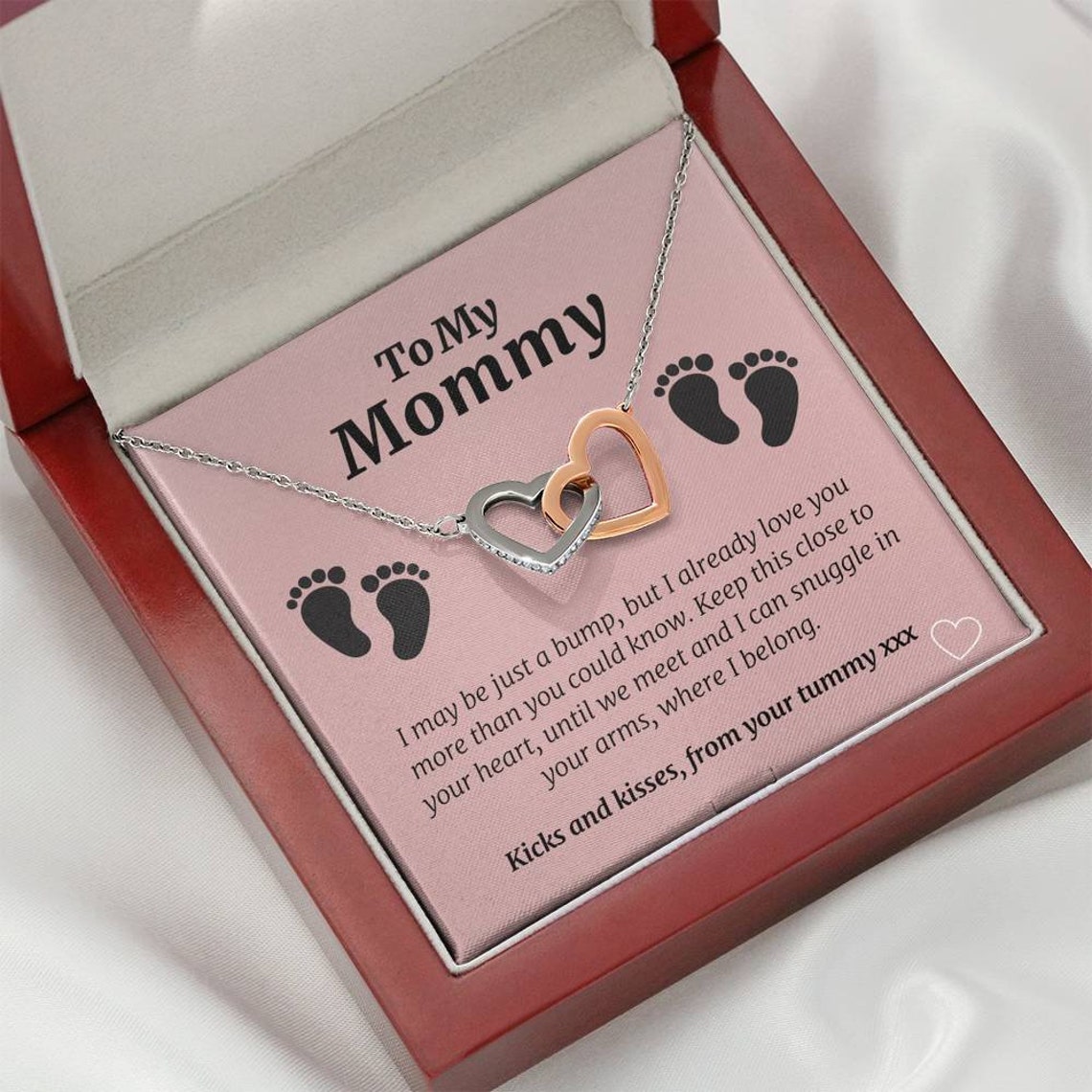 New Mommy Necklace Baby Bump Gift New Mom Gift Jewelry - Etsy UK