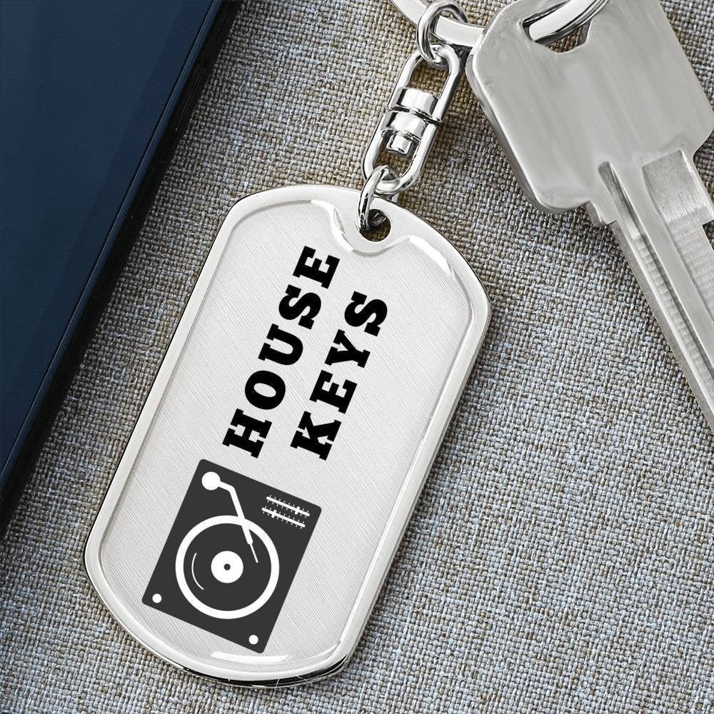 House Music Key Ring Gift for DJ House Music Lover Keychain - Etsy UK