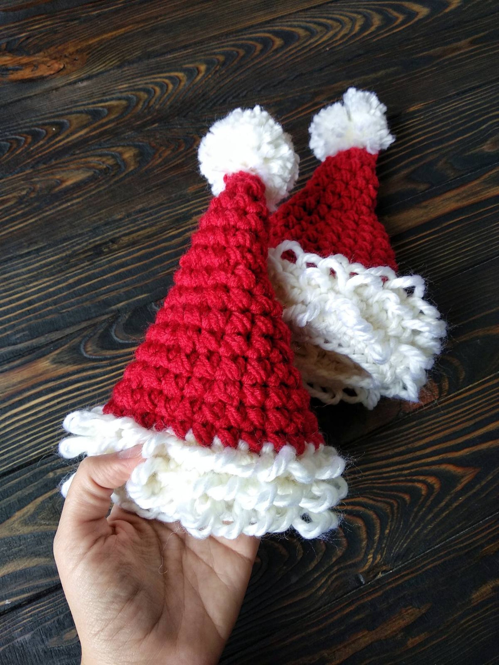 Easy Crochet Pattern & Tutorial How to Crochet Mini Santa Hat for ...