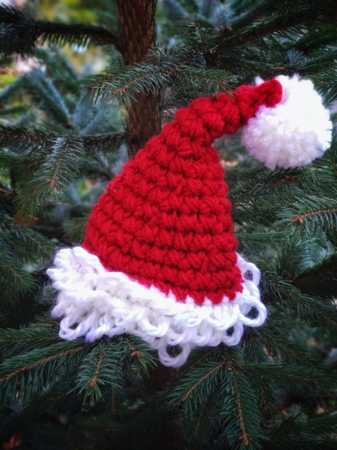 Easy Crochet Pattern & Tutorial How to Crochet Mini Santa Hat for ...