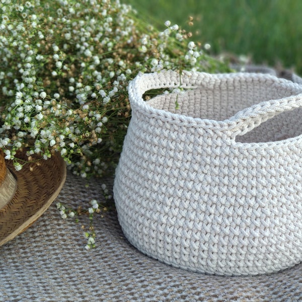 Cotton Cord Basket - Etsy