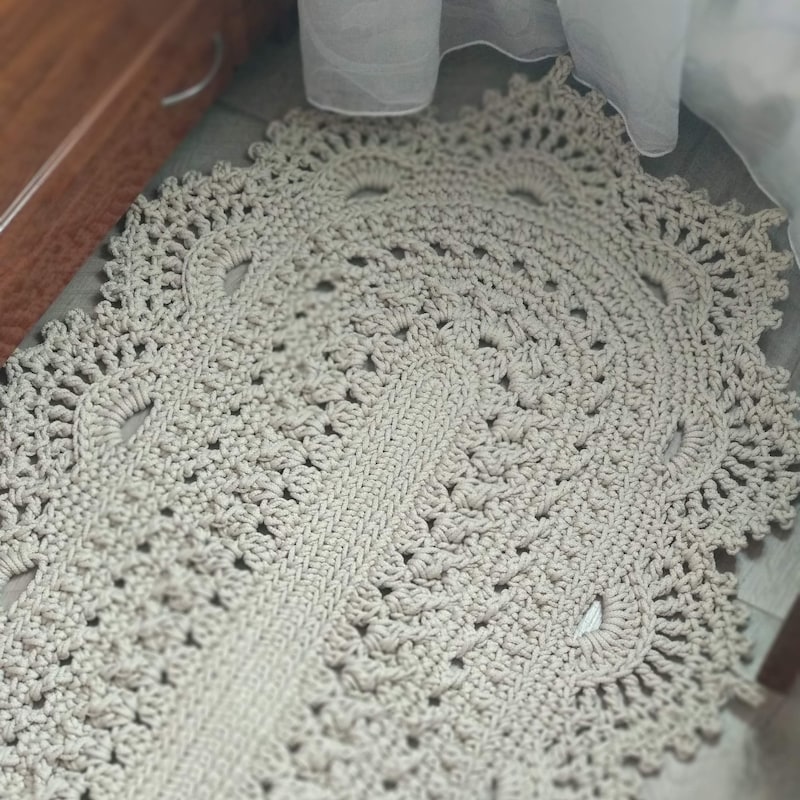 Crochet Floor Rug - Etsy