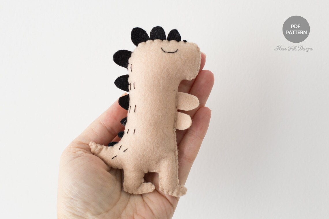 Felt Dinosaur Sewing Patterns Dinosaur Felt Animals PDF | Etsy