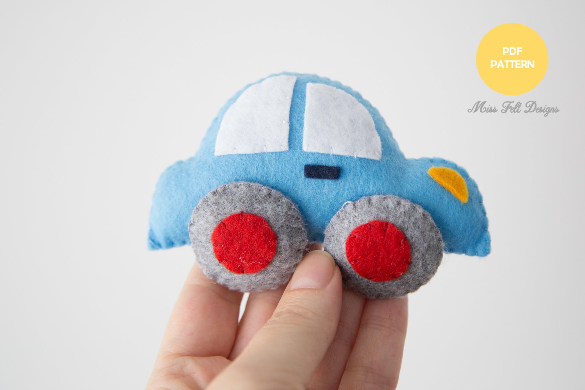 Felt Transportation Mobile PDF Pattern, Car, Train, Boat, Airplane ...
