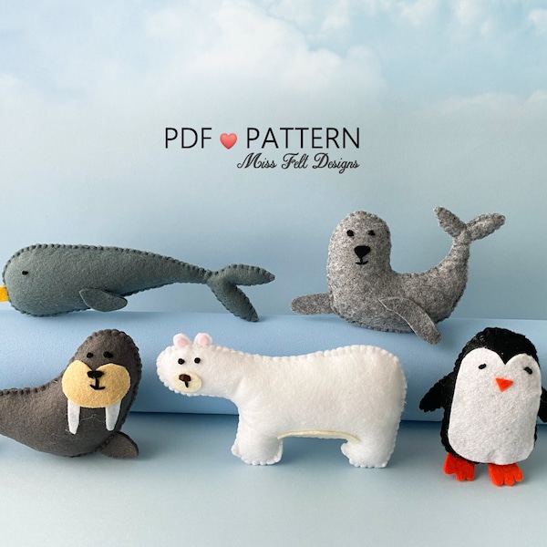 Felt Animal Patterns - Etsy