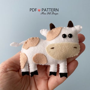 Felt Farm Animal Sewing Pattern, PDF Tutorial, SVG Bonus - Etsy