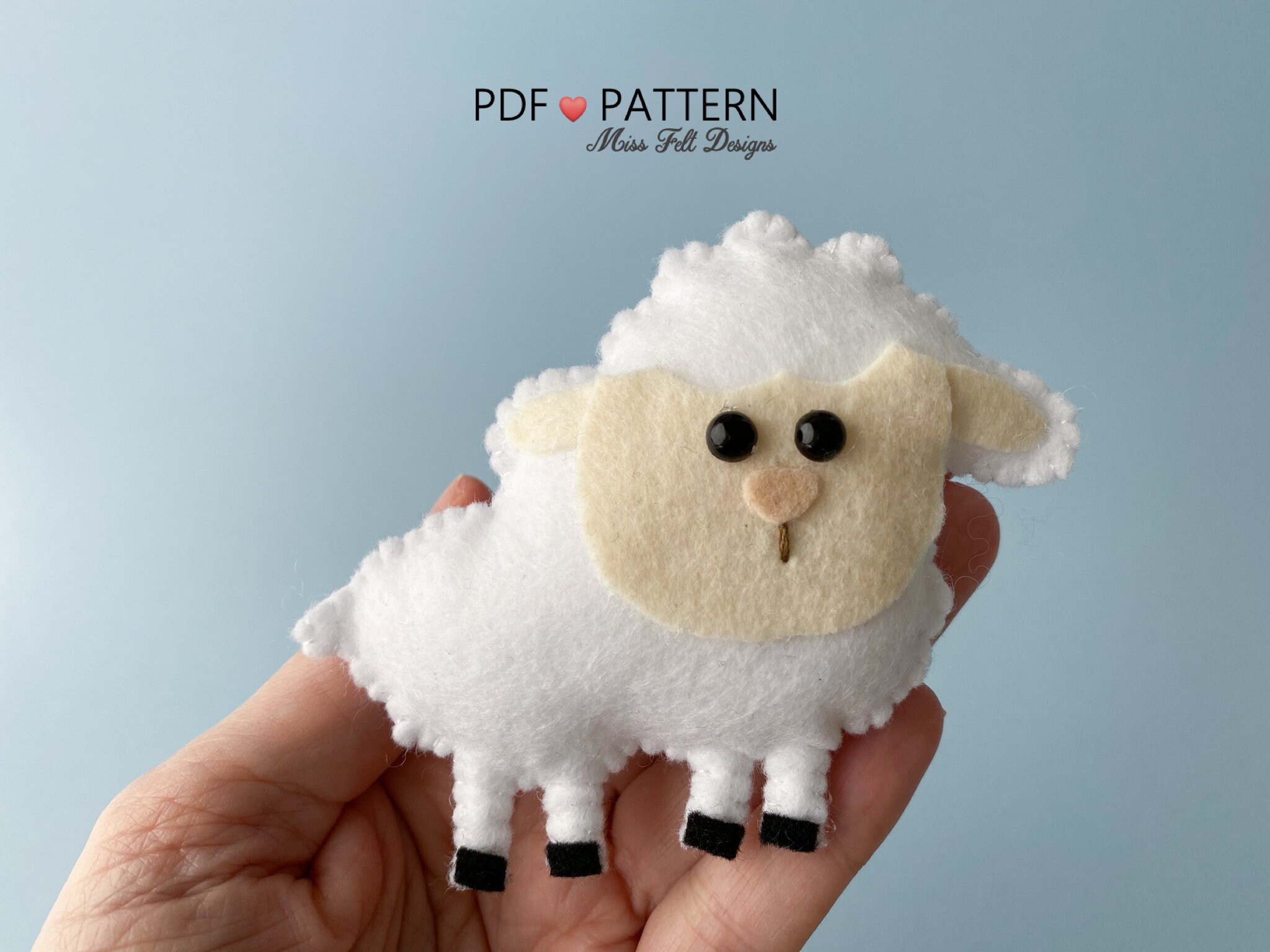 Farm PDF Pattern for Felt Decoration Set Step by Step | Etsy