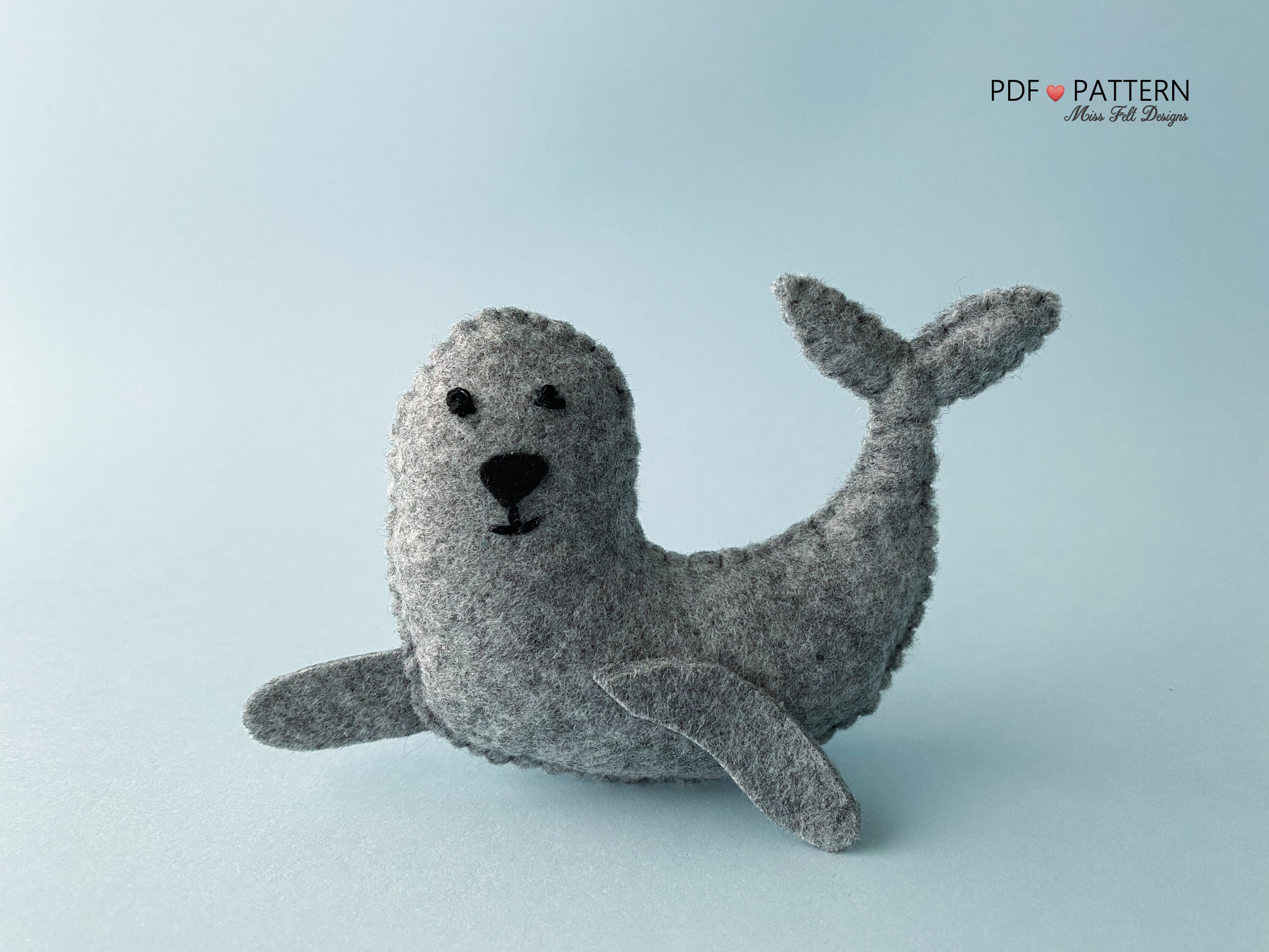 Arctic Animal Sewing PDF Patterns Arctic Animal Felt polar | Etsy