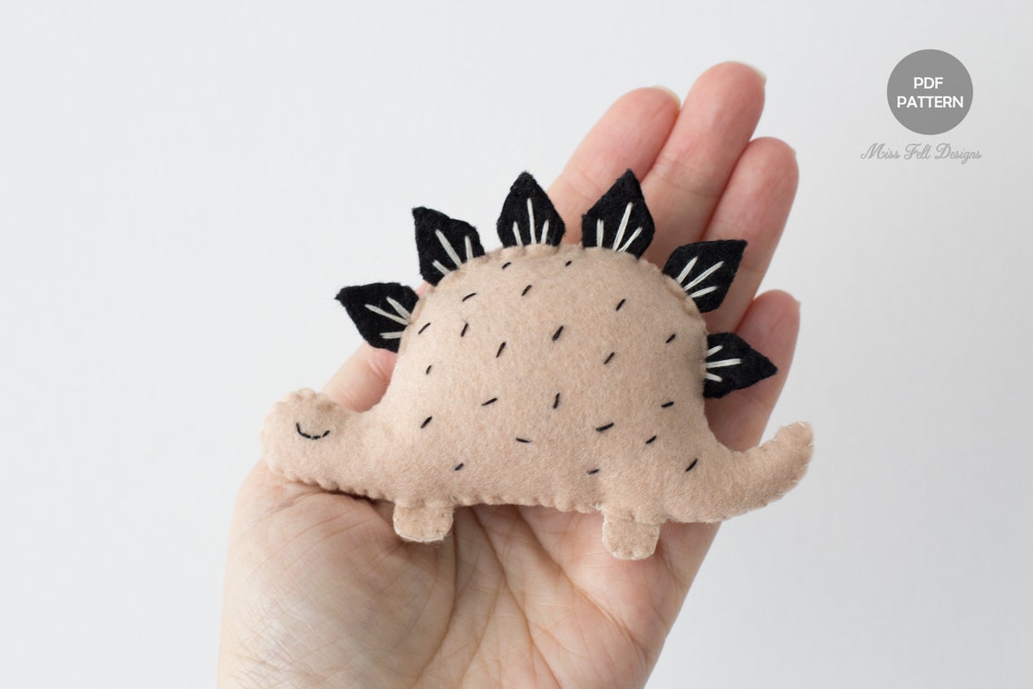 Felt Dinosaur Sewing Patterns Dinosaur Felt Animals PDF - Etsy New Zealand