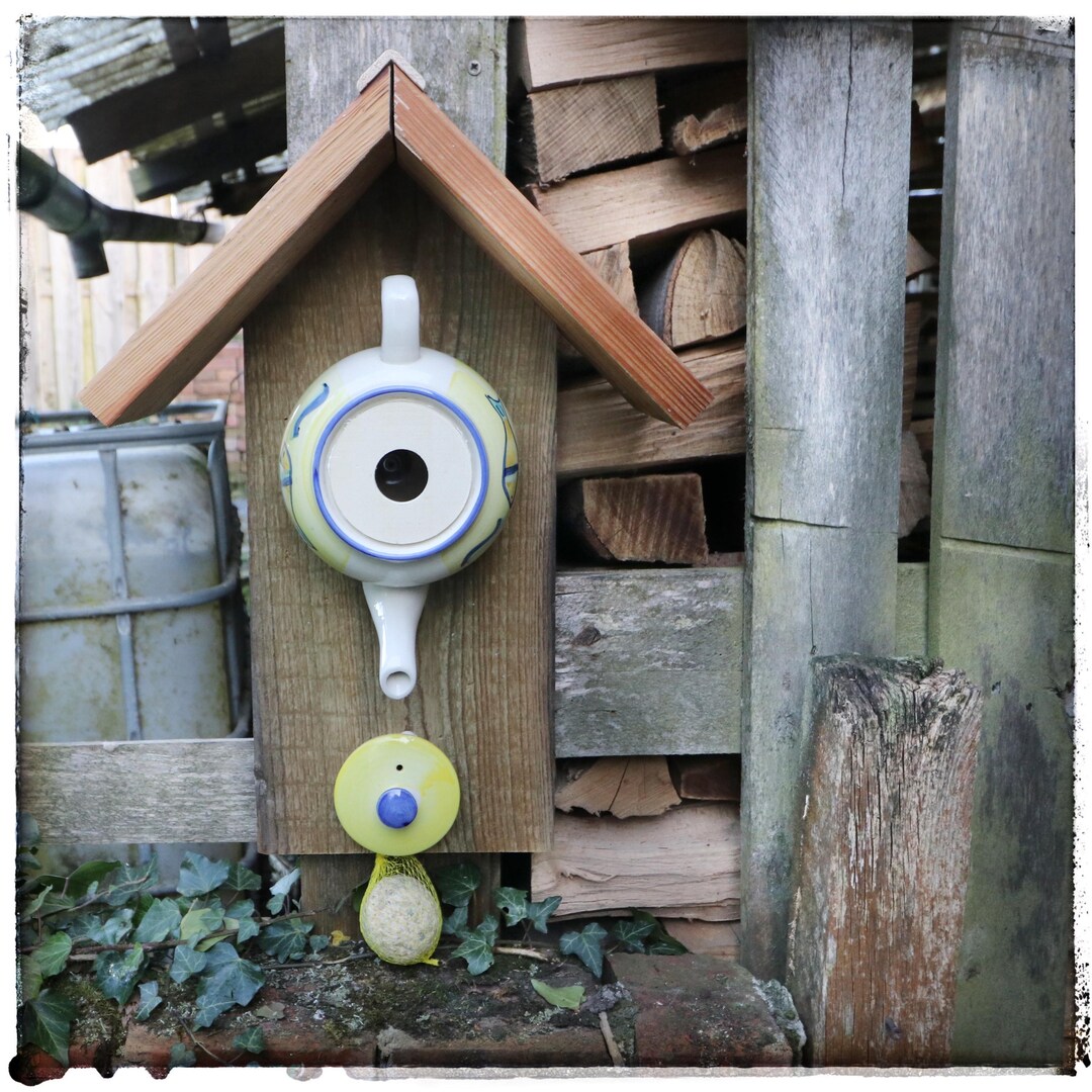 Teapot Birdhouse - "nesting Box" for Tits - Etsy