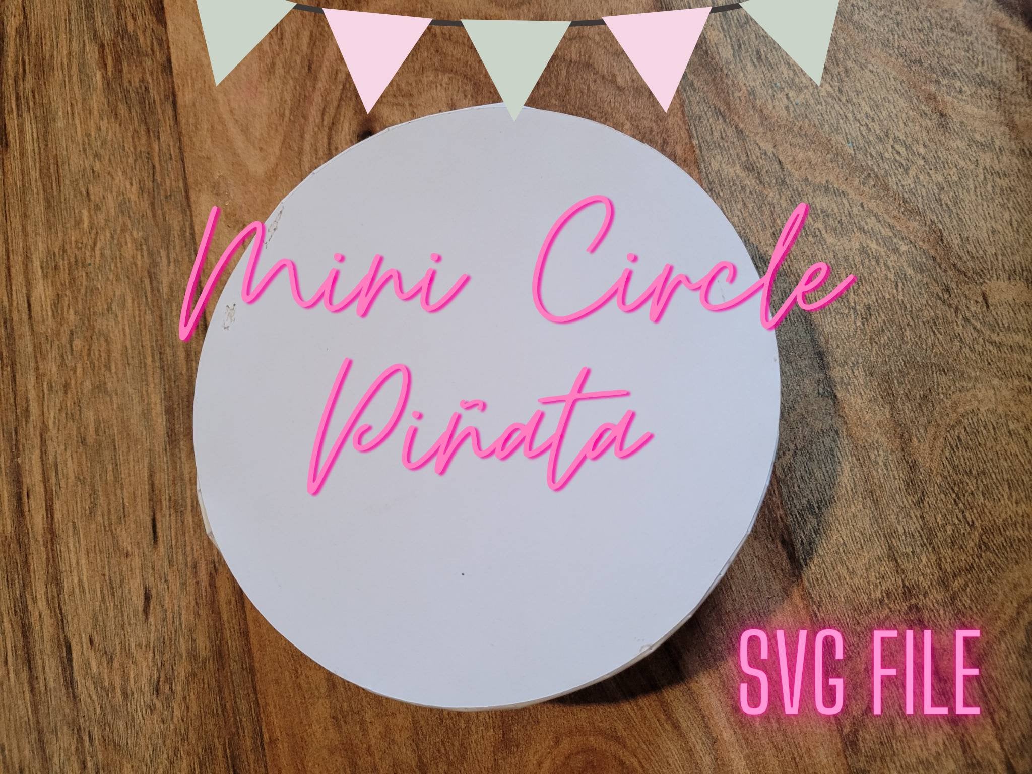Circle Mini Pinata Svg File, Mini Pinata Cut File, Circle Mini Pinata ...
