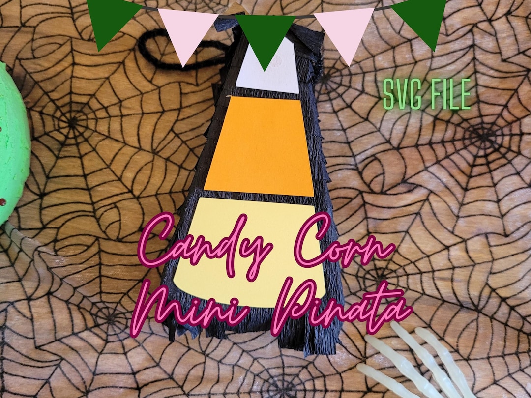 Candy Corn Pinata, Halloween Mini Pinata, Piñata Template, 3d Piñata ...