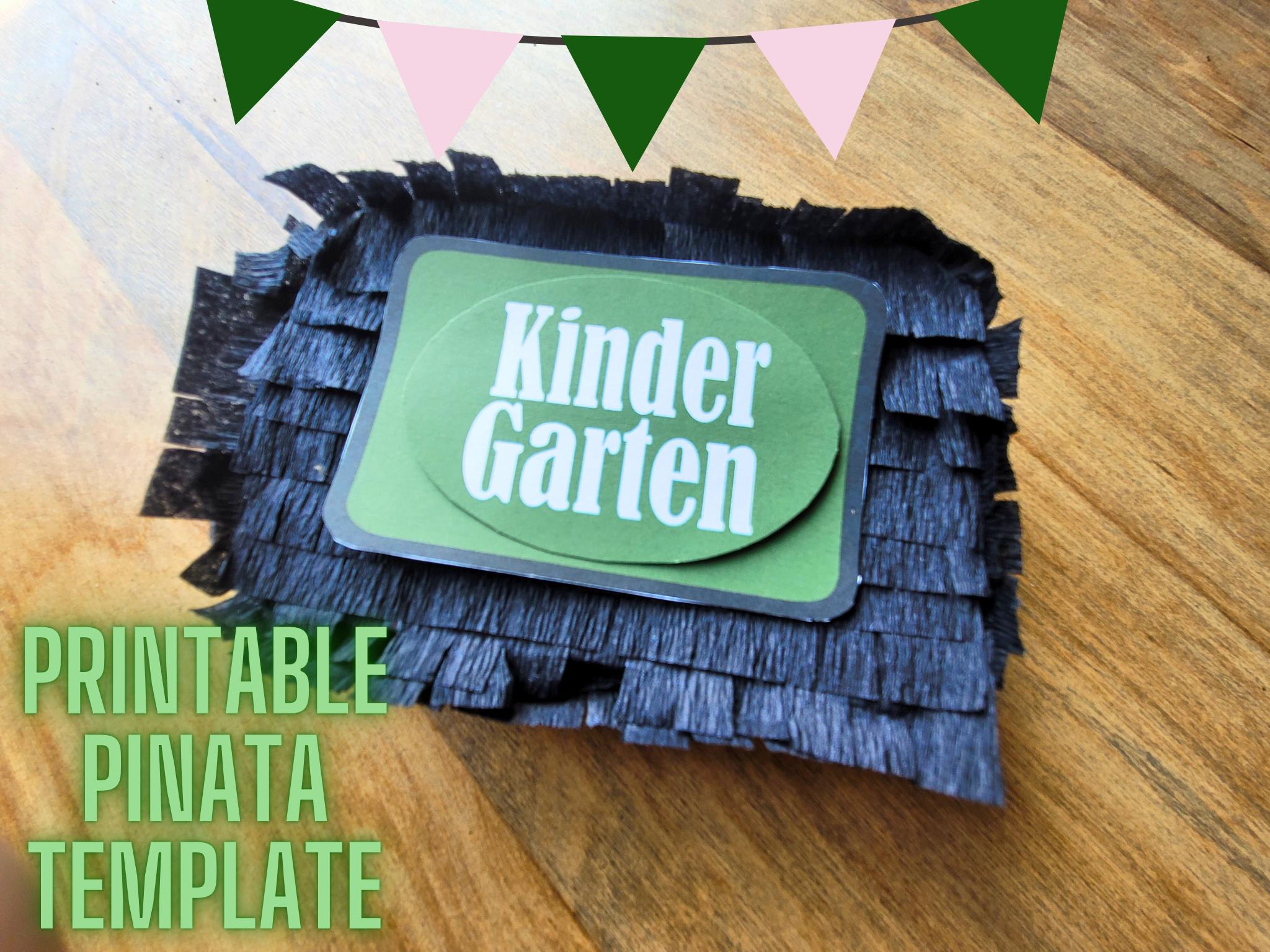 Printable Chalkboard Mini Piñata Template: Back to School DIY Decor ...