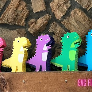 T Rex Mini Piñata SVG File: Dinosaur Party Favor Template (cricut) - Etsy