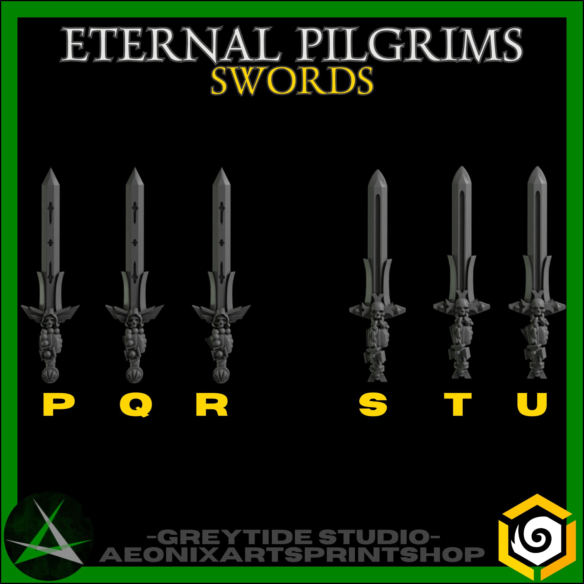 Swords Eternal Pilgrim Bits Upgrade Kit Gloomy Angels Angelic Knights ...