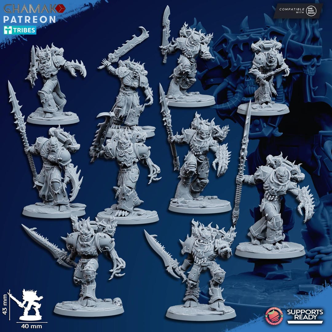 Corrupted Militum CSM Possessed Heretic Knights Ghamak - Etsy