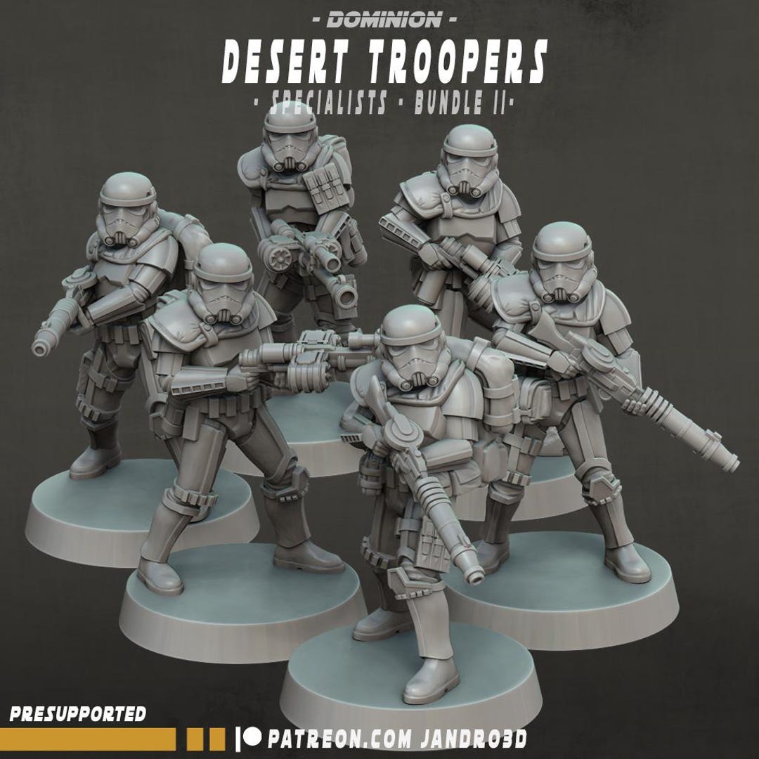 Storm Desert Troopers Specialists 2 Squad of 10 Galaxy Wars Legion ...