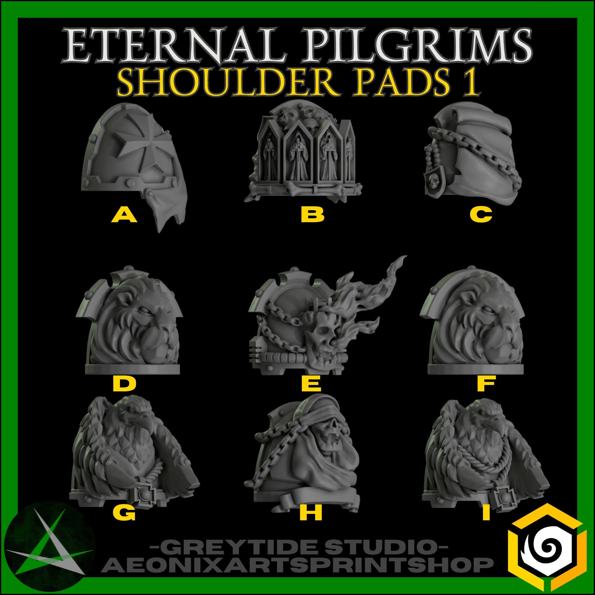 Shoulder Pads Eternal Pilgrim Bits Upgrade Kit Gloomy Angels Angelic ...