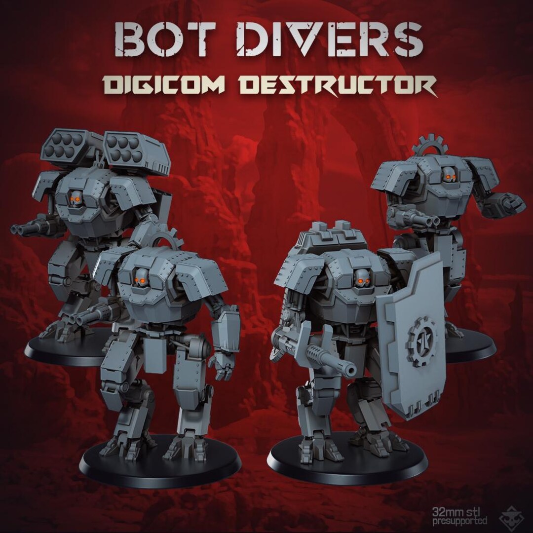 Destructor Bots - Heavy Cyborgs - Digicom - Heck Divers - Skullforge ...