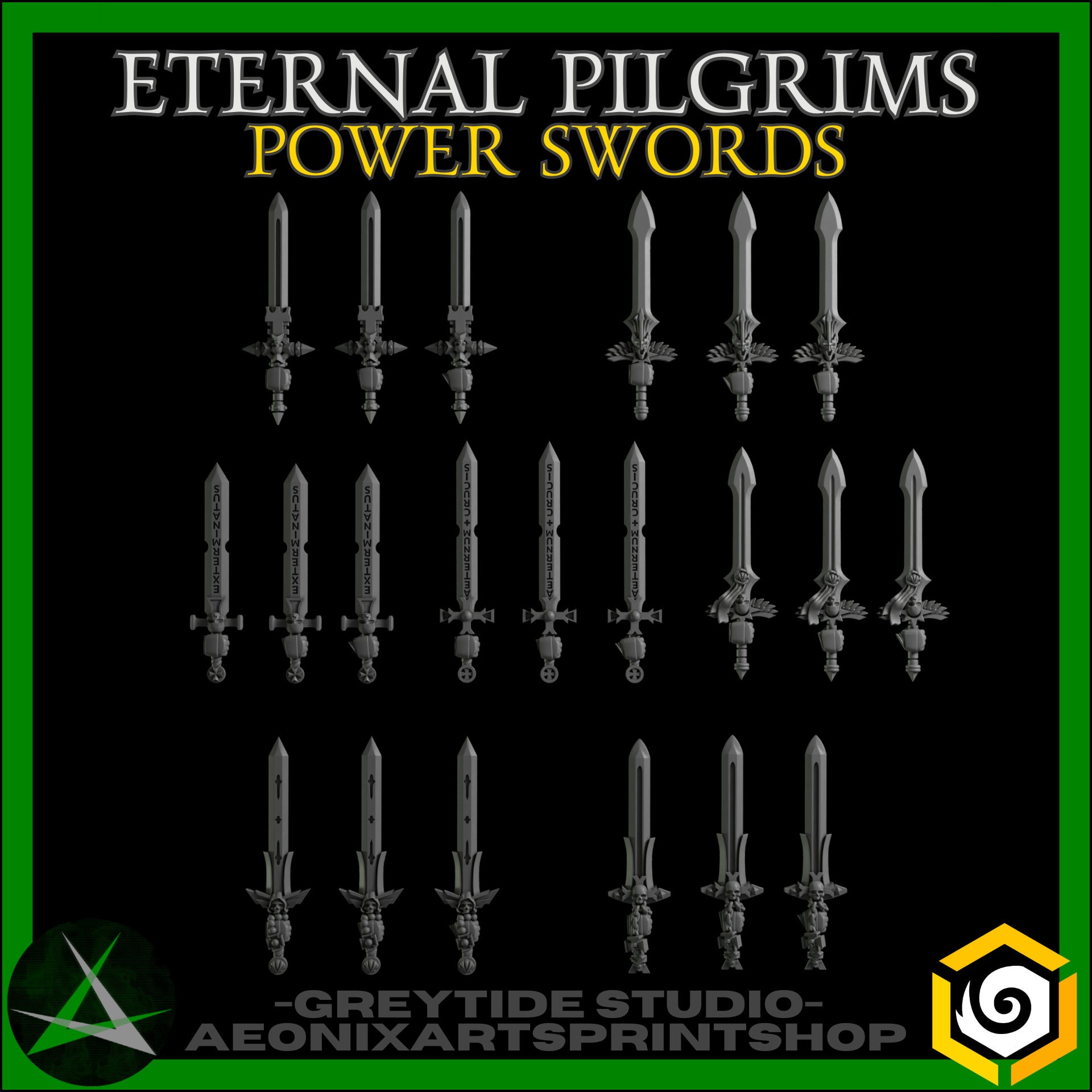 Swords Eternal Pilgrim Bits Upgrade Kit Gloomy Angels Angelic Knights ...