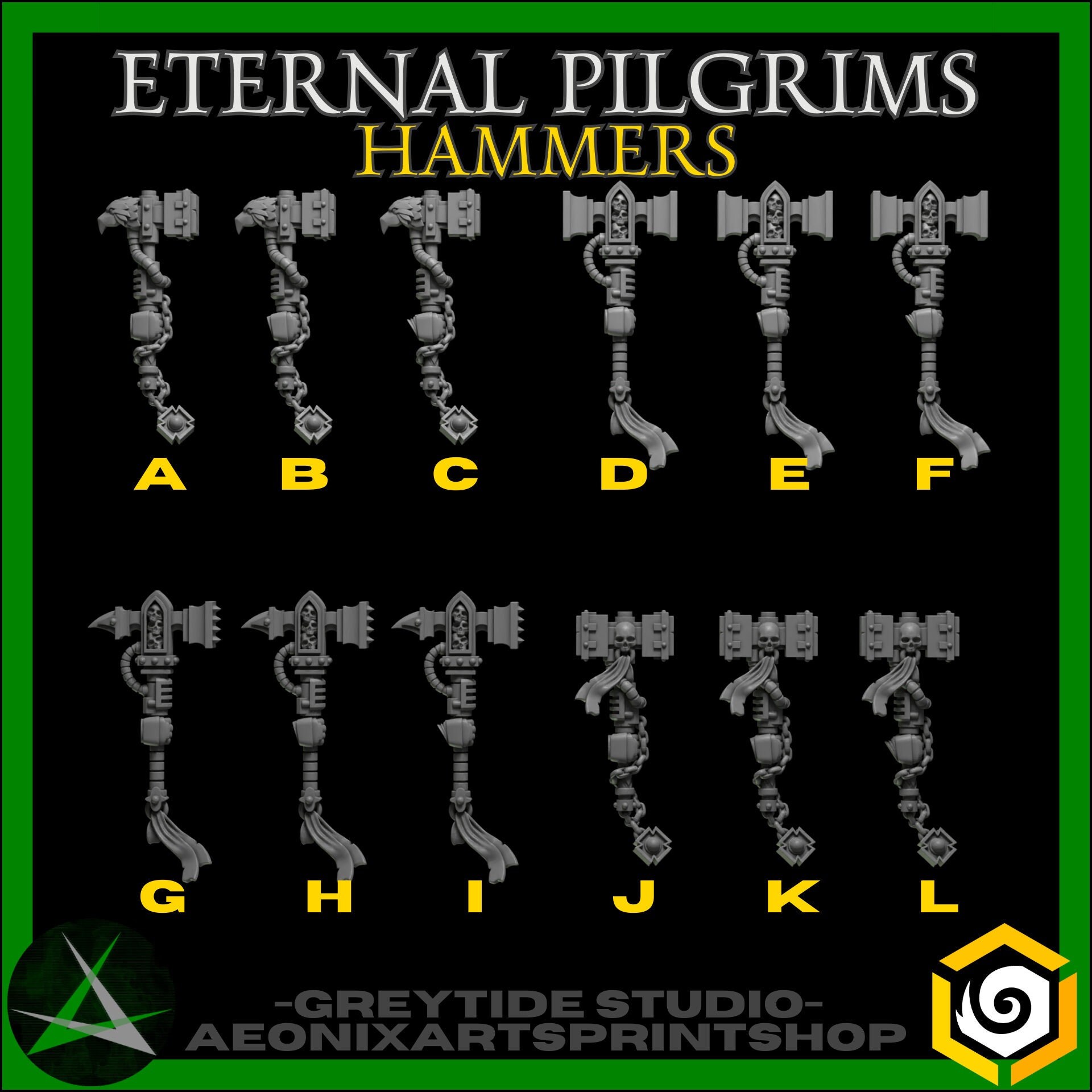 Hammers Eternal Pilgrim Bits Upgrade Kit Gloomy Angels Black Templars ...