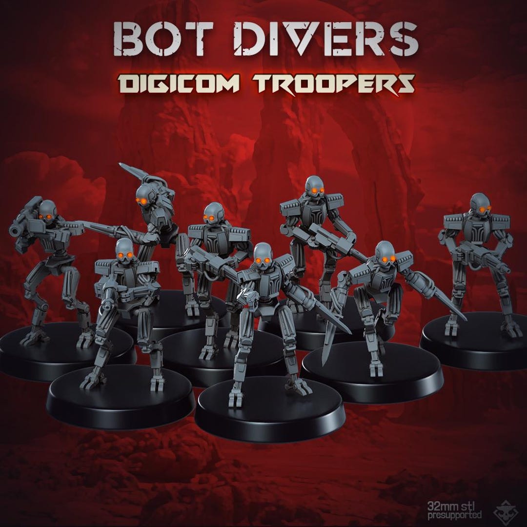 Bot Troopers - Cyborg Infantry - Digicom - Heck Divers - Skullforge ...