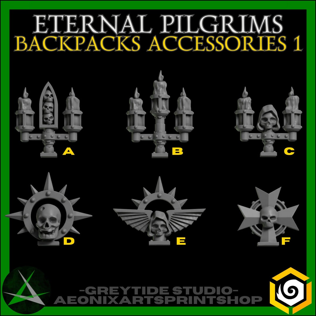 Back Pack Accessories | Eternal Pilgrim | Bits | Upgrade Kit | Candles ...