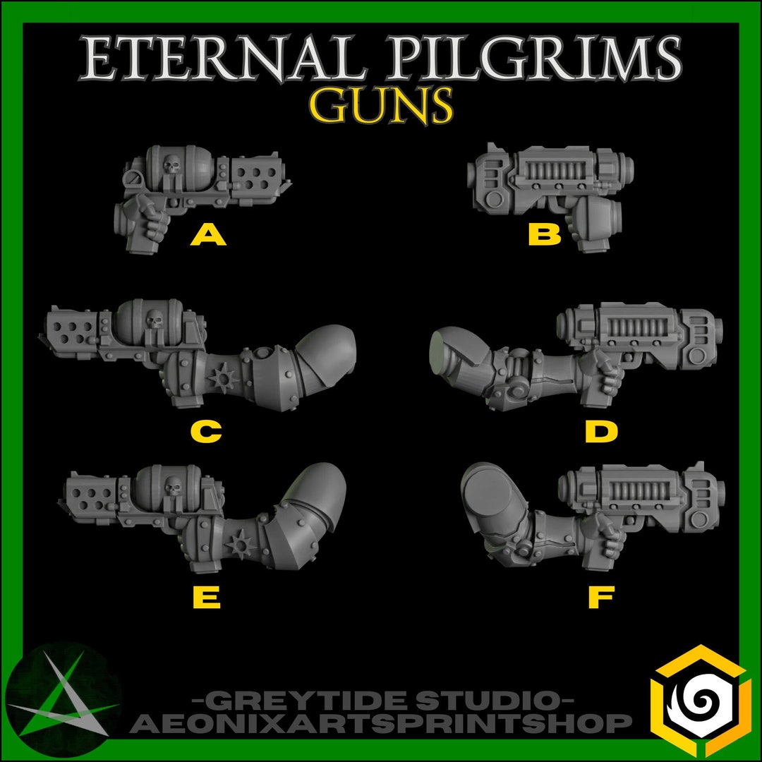 Guns Eternal Pilgrim Bits Upgrade Kit Gloomy Angels Angelic Knights ...