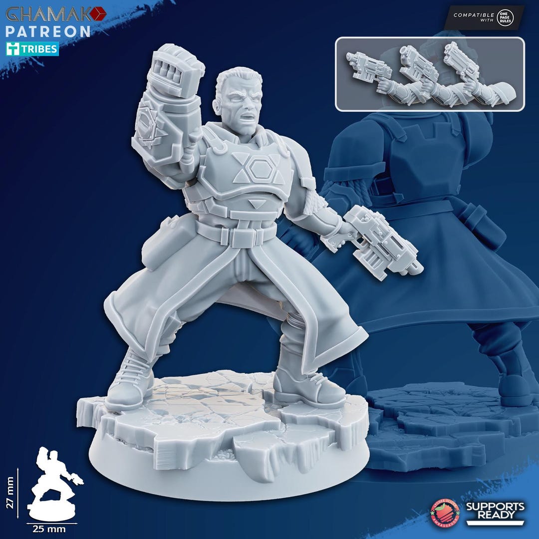 Lieutenant Colonel Freedom Guard Castellan Imperial Guard Ghamak - Etsy
