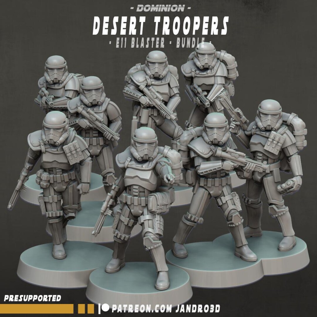 Storm Desert Troopers - Squad of 10 - Galaxy Wars Legion - Jandro3d - Etsy