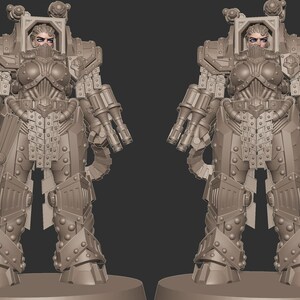 Perturabo Chaos Space Nuns Iron Space Warriors Matriarch/primarch 3D ...