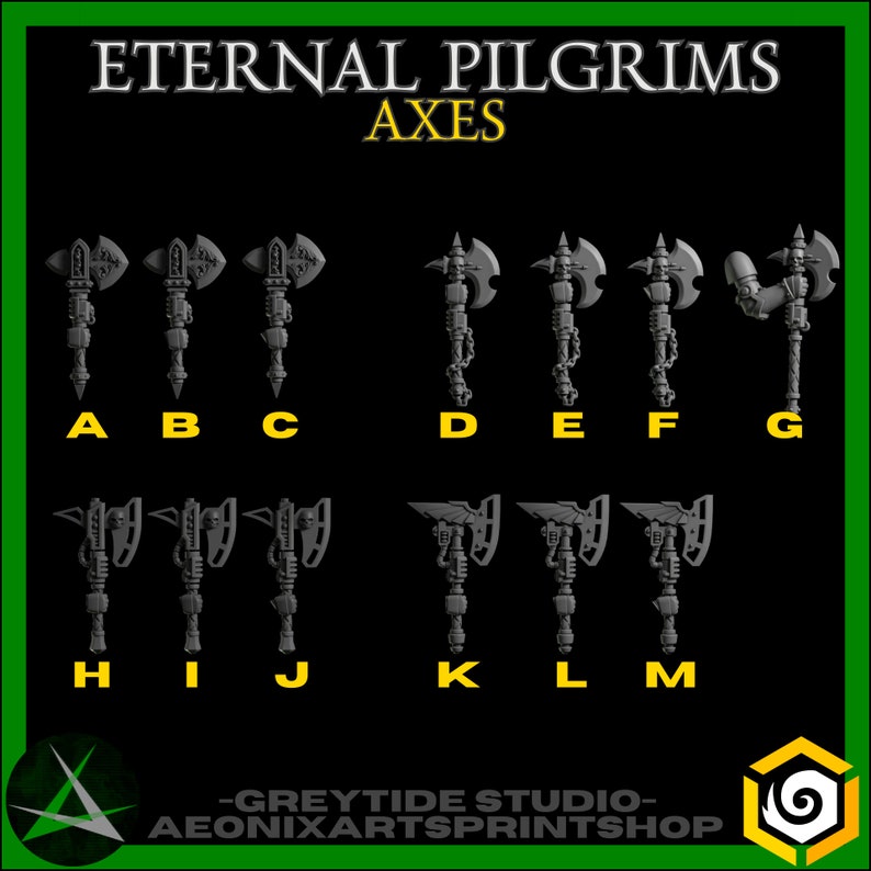 Axes Eternal Pilgrim Bits Upgrade Kit Gloomy Angels Black Templars ...