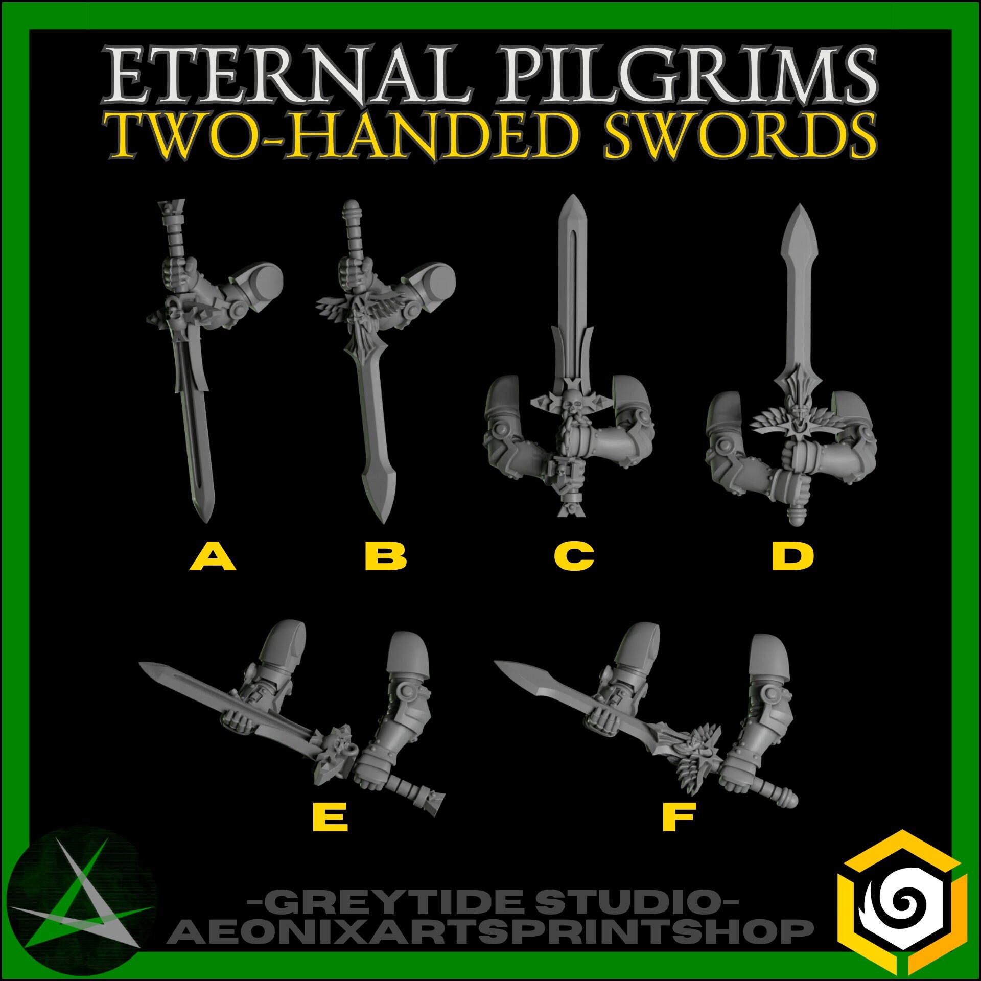 Two-handed Swords Eternal Pilgrim Bits Upgrade Kit Gloomy Angels ...