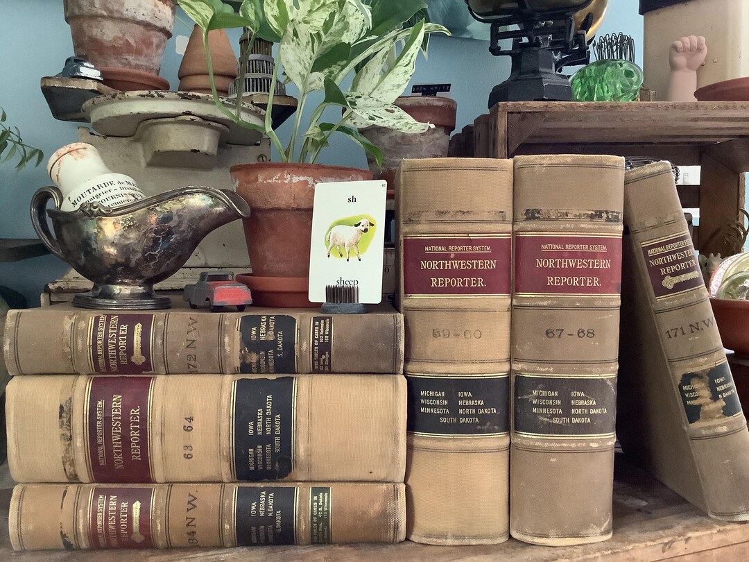 Antique Law Books / Set of 3 / Late 1800s-early 1900s / Cloth Bindings ...