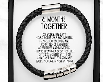 Magnetic Bracelet 6 Month Anniversary Gift for Boyfriend - Etsy