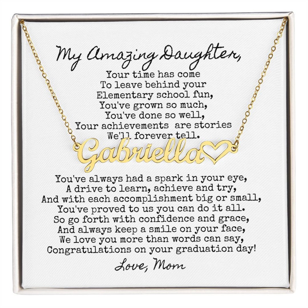 6th Grade Graduation Gift for Daughter, Elementary School Graduation ...