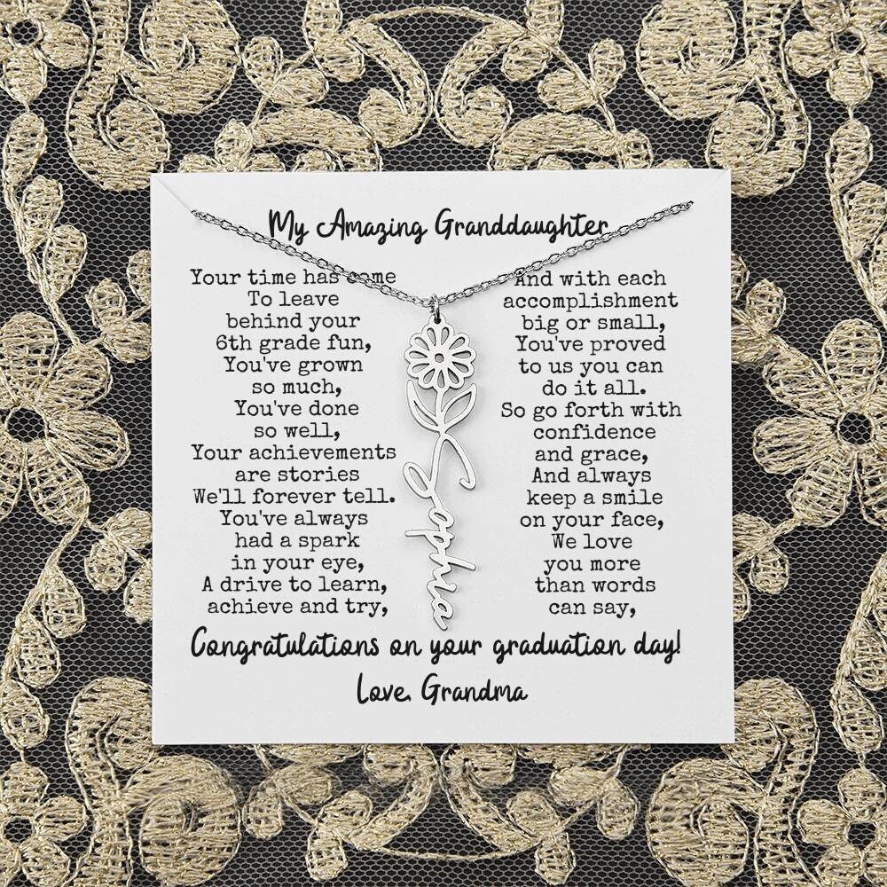 6th Grade Graduation Gift for Granddaughter, Elementary School ...