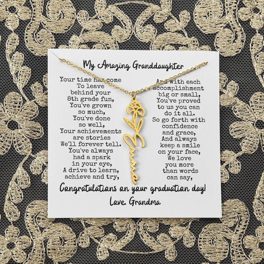 8th Grade Graduation Gift for Granddaughter Middle School Graduation ...