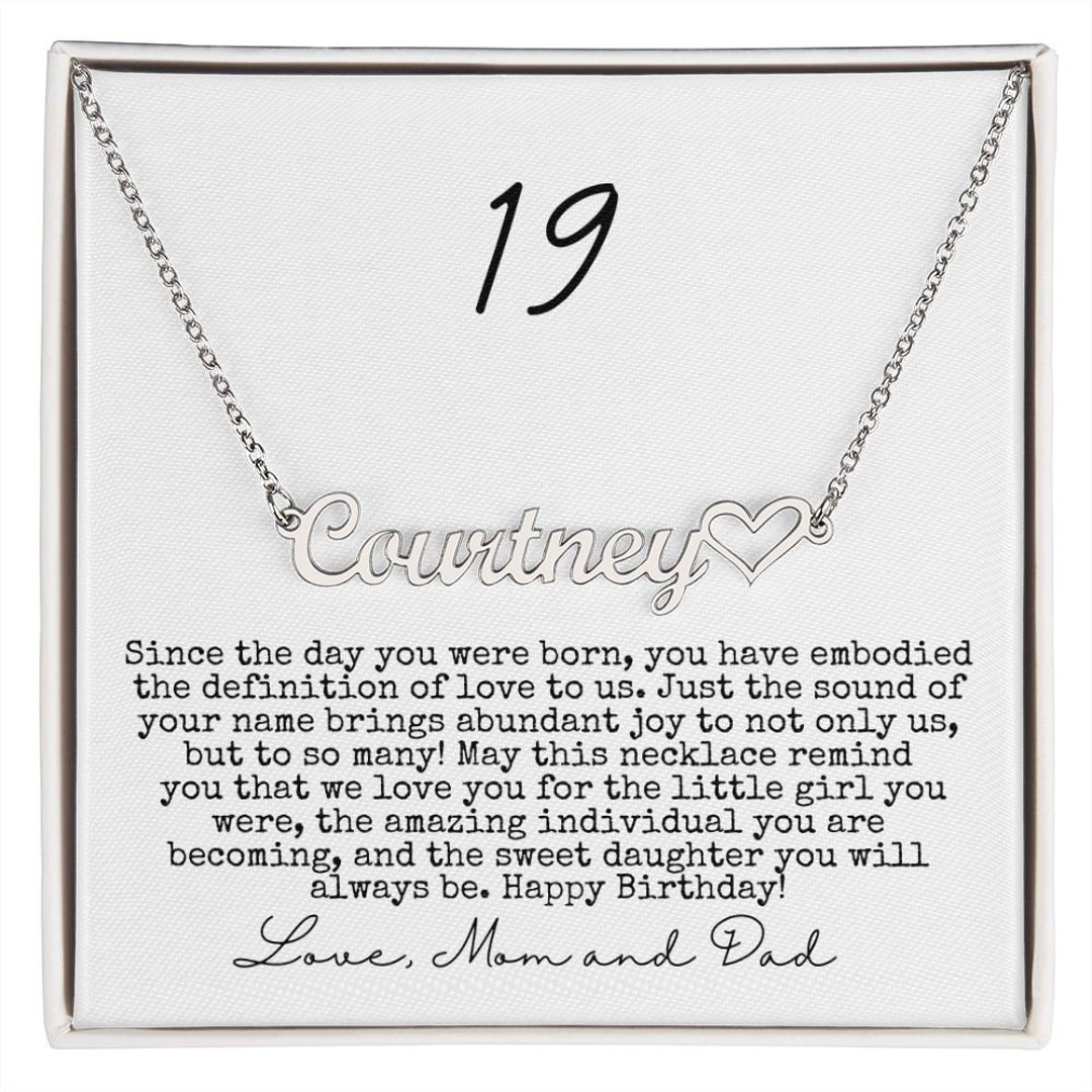 19th Birthday Gift for Daughter, 19th Birthday Girl Gifts, Jewlry for ...