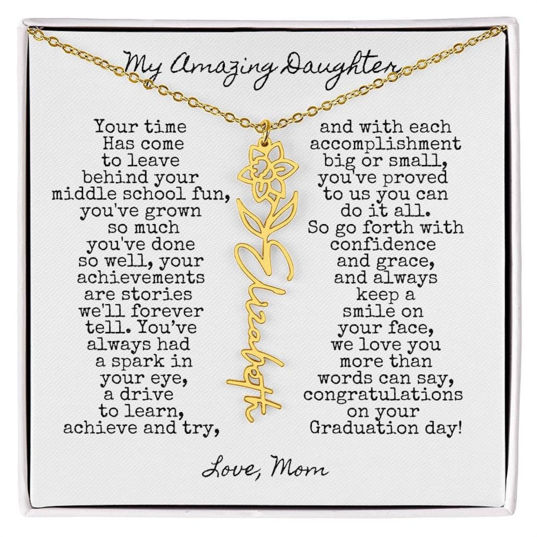 8th Grade Graduation Gift for Daughter, Middle School Graduation Gift ...