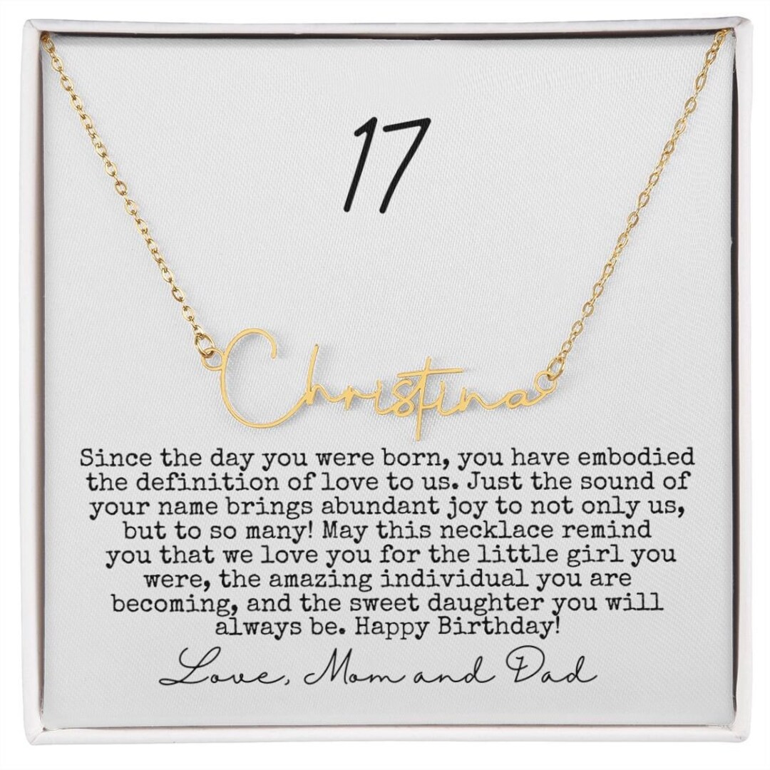 17th Birthday Gift for Daughter, 17th Birthday Girl Gifts, Jewlry for ...