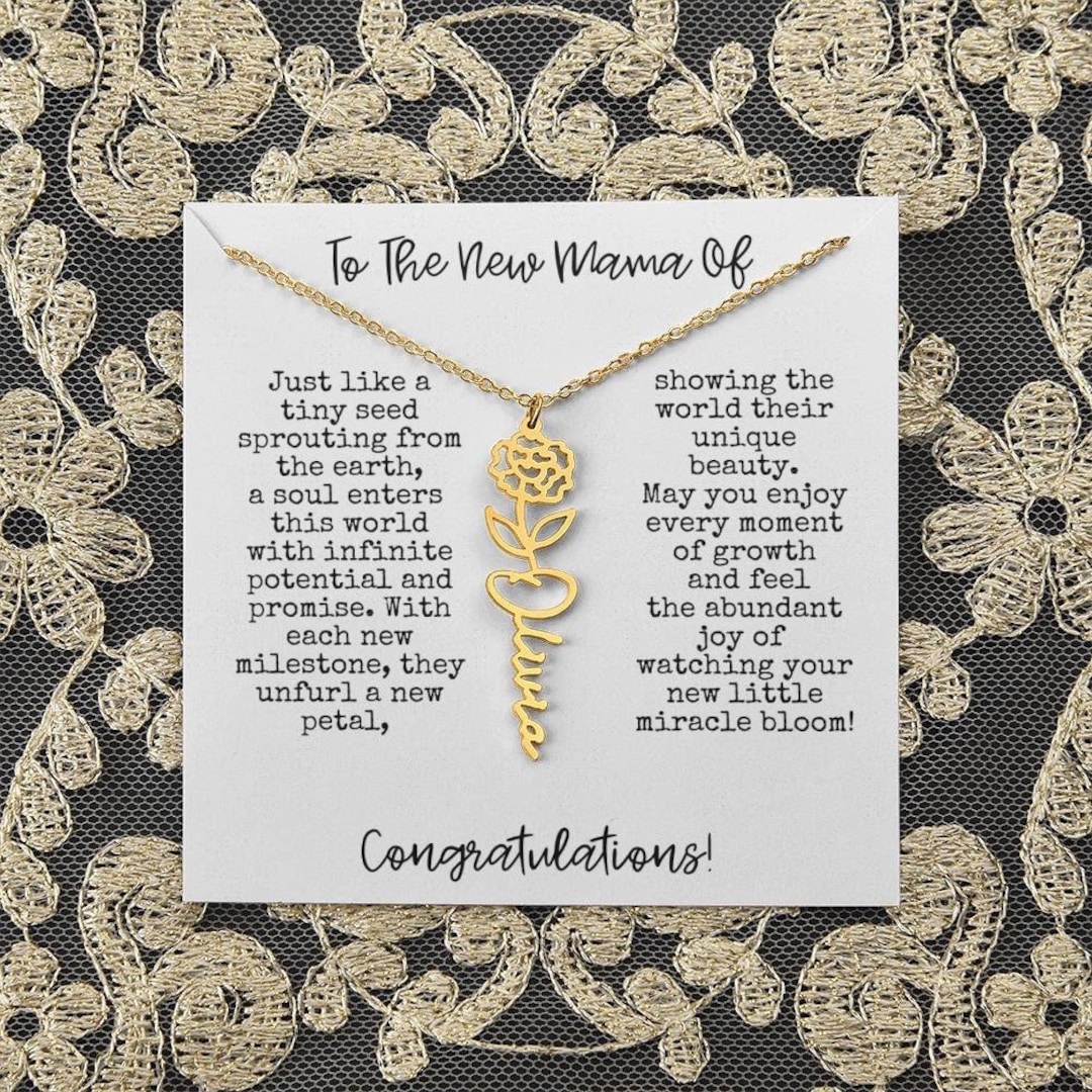 Push Present Ideas, Baby Name Necklace, Push Present Jewelry, Push ...