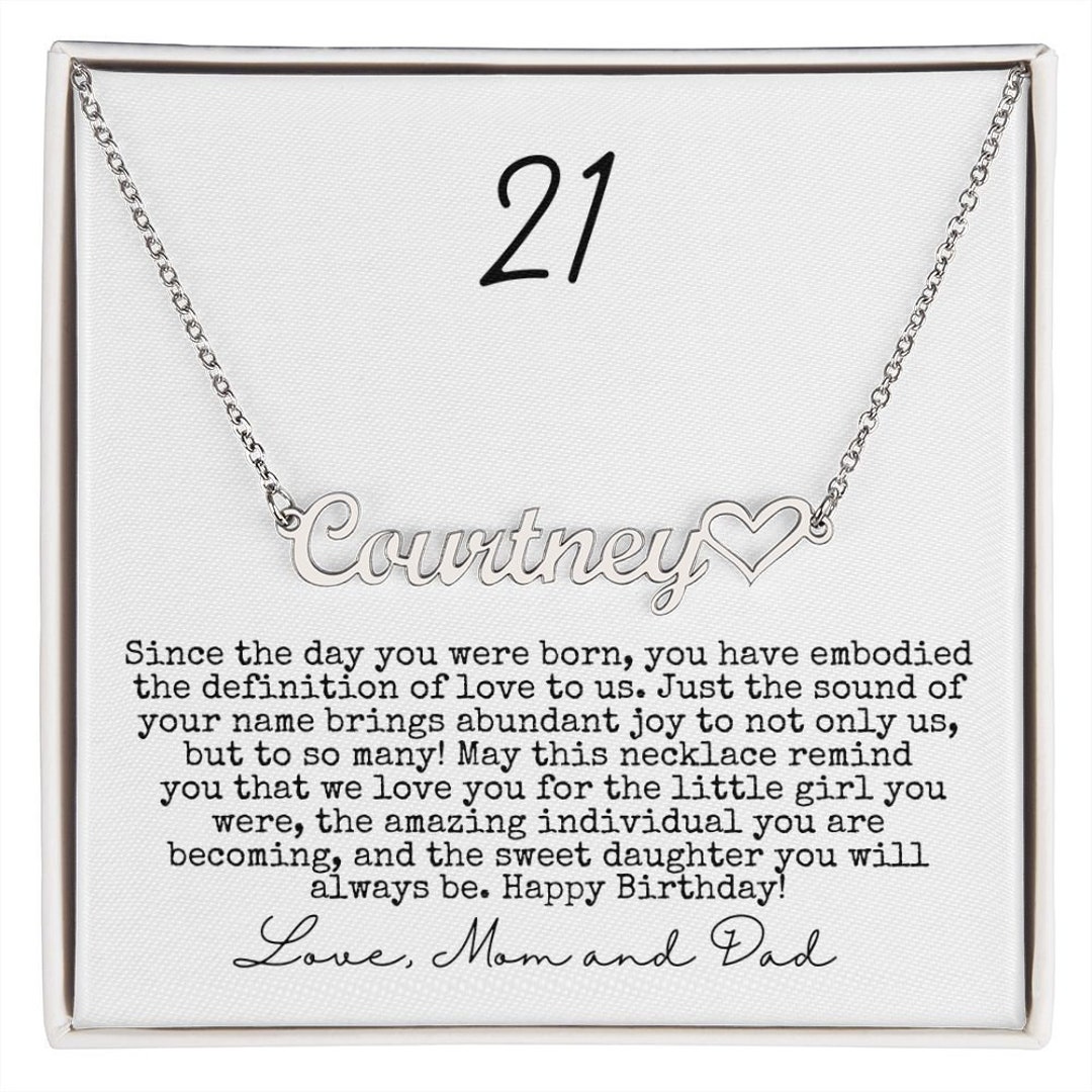 21st Birthday Gift for Daughter, 21st Birthday Girl Gifts, Jewlry for ...