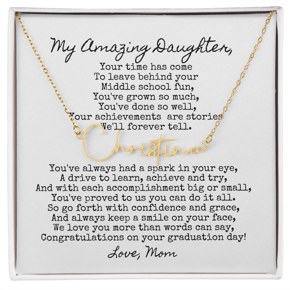 8th Grade Graduation Gift for Daughter, Middle School Graduation Gift ...