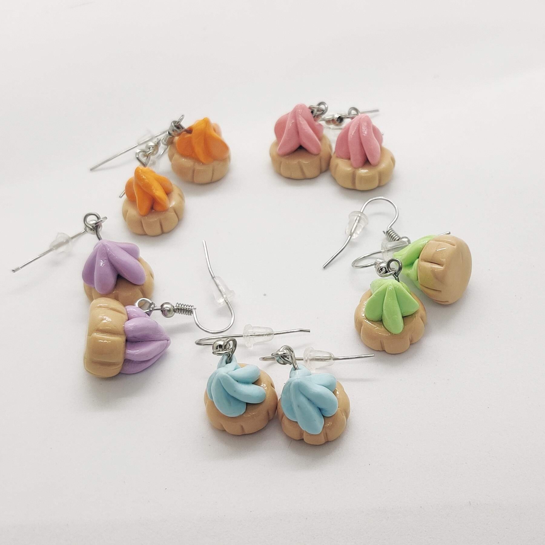 Handcraft Iced Gem Biscuits Miniature Earrings - Etsy Singapore