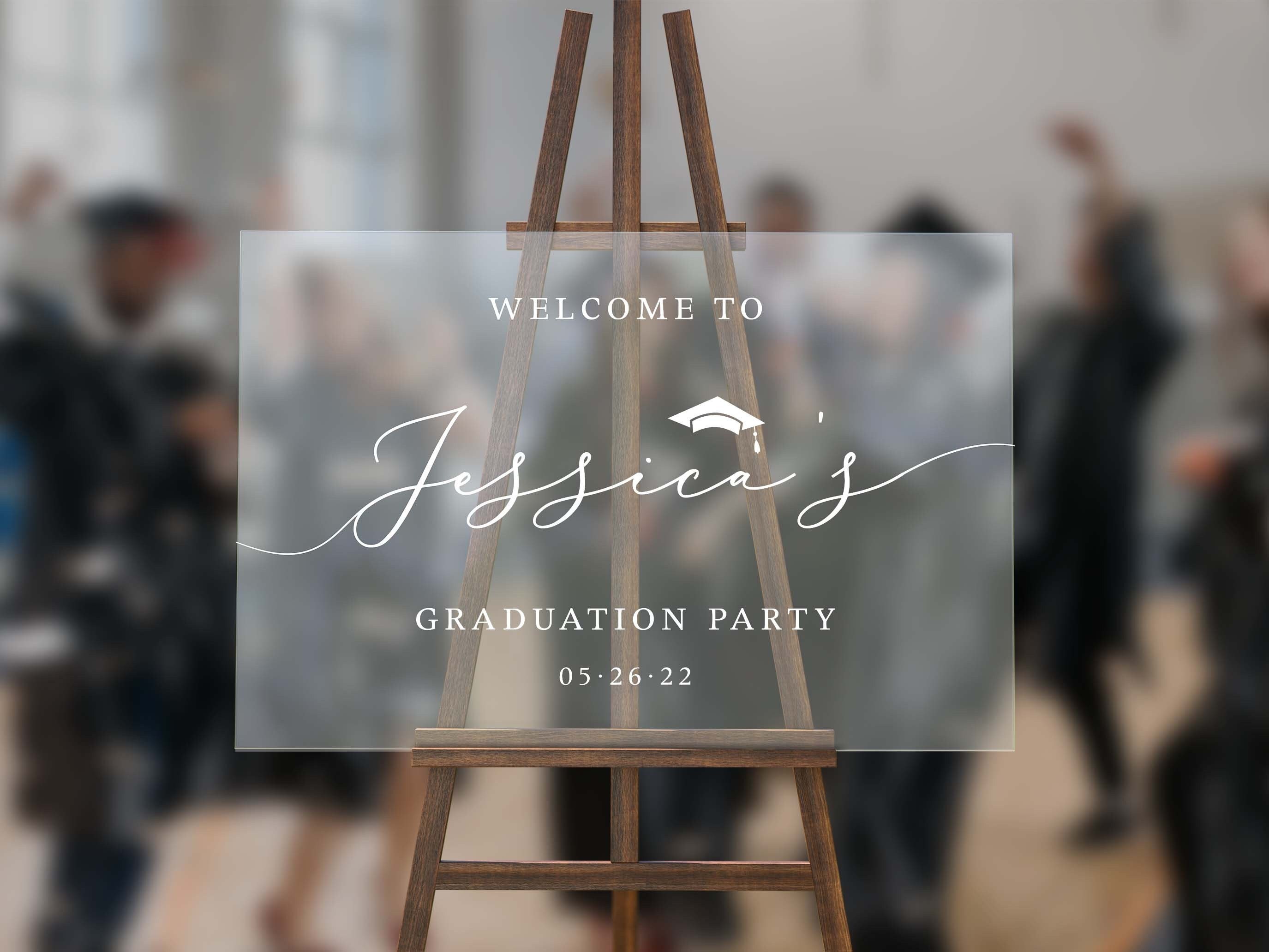 Custom Graduation Acrylic Welcome Sign Personalized Grad - Etsy