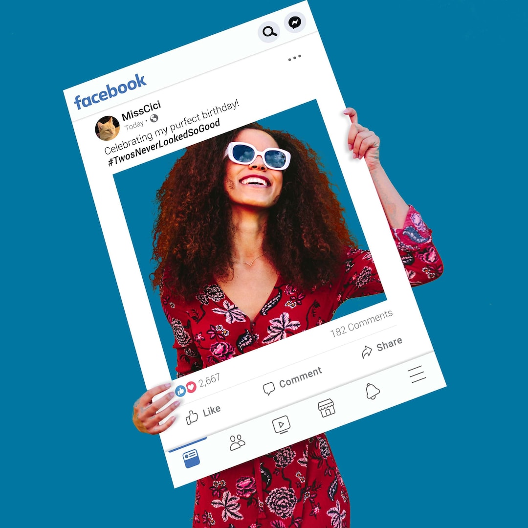 Custom Facebook Photo Booth Frame: Social Media Party Prop (24x36) - Etsy