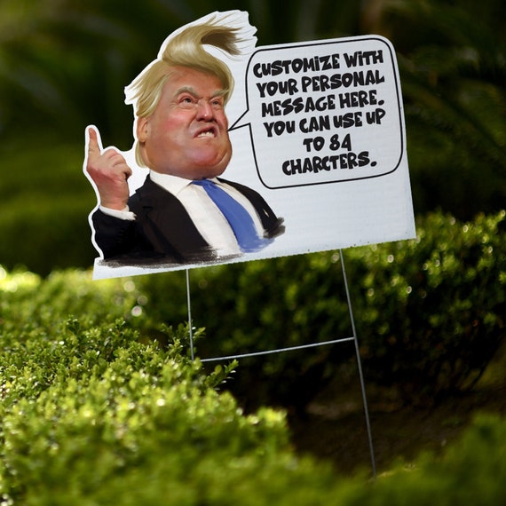 Custom Speech Bubble Yard Sign 2020 Election Funny Trump | Etsy Custom Speech Bubble Yard Sign 2020 Election Funny Trump | Etsy